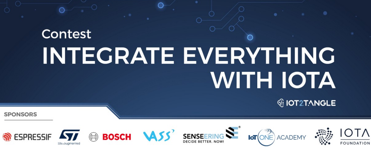 IOTA-Based IOT2TANGLE Launches Hackathon, Bosch and ST Microelectronics Onboard